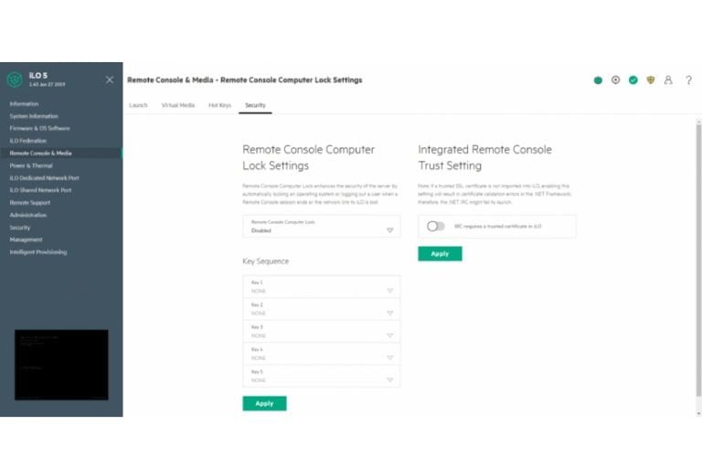 معرفی سرویس iLO 5 Web Interface - آوا فناوری ماندگار